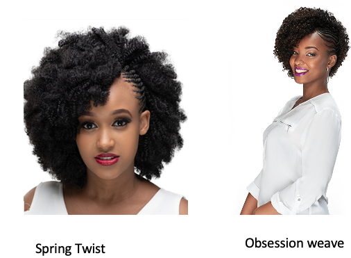 Afro Textured Hairstyles | Fluffy kinky |Obsession Weave| Pencil Kinky